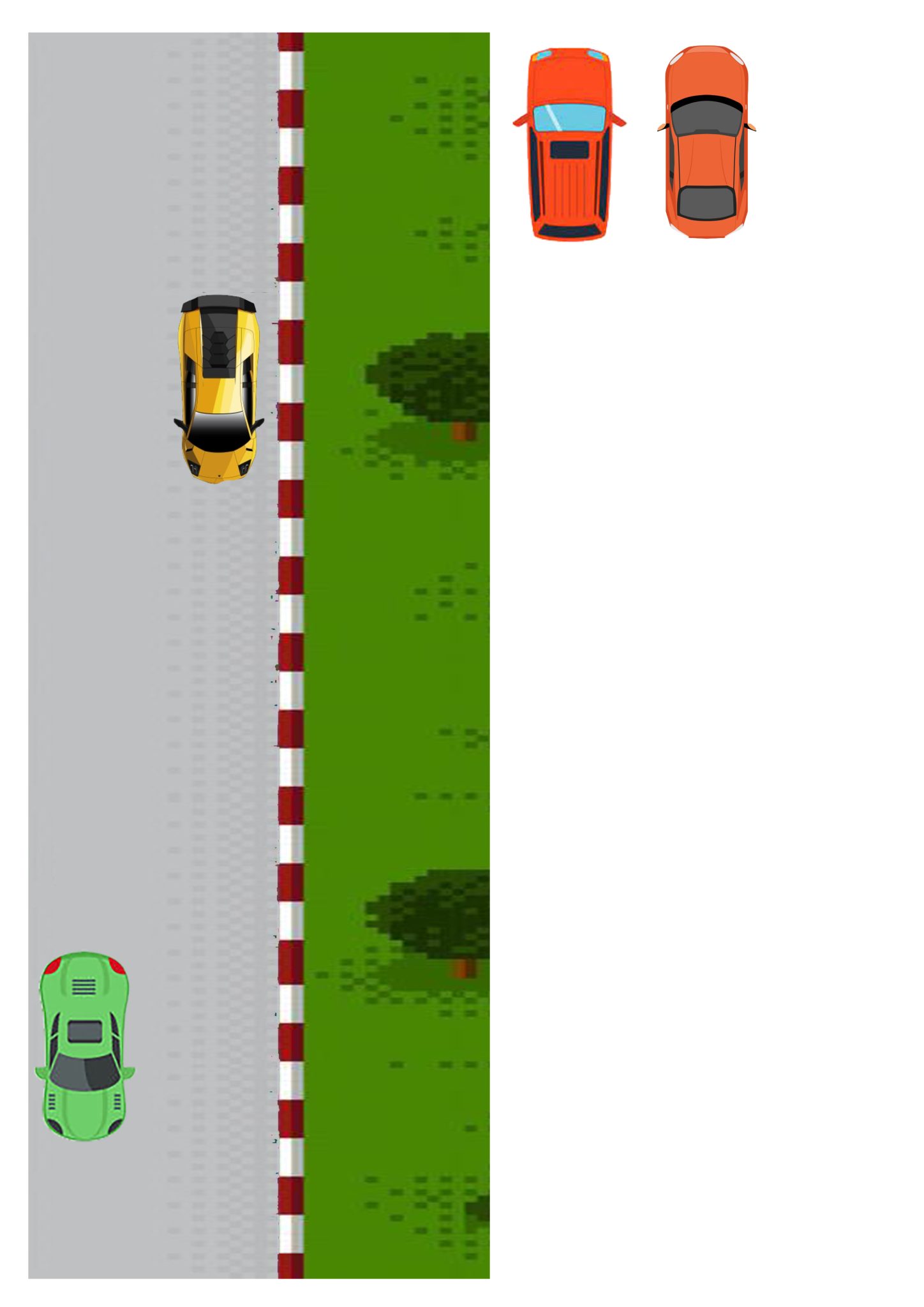 Traffic Car Racing Desktop Game Template - Beginner Life DIY
